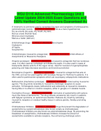 WGU D116 ADVANCED PHARMACOLOGY Unit 1-8 OA Review Latest Update 2024 ...