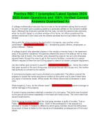 Practice RBC 1 (examples) Latest Update 2024-2025 Exam Questions and ...