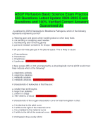 ABCP PERFUSION BASIC SCIENCE EXAM 2024 WITH 400 REAL EXAM PRACTICE QUESTIONS WITH 100% CORRECT ...