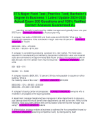 ETS Major Field Test (Practice Test) Bachelor's Degree in Business 1 ...