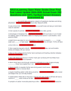 NAUI eLearning Open Water Scuba Diver Final Test Latest Update 2024 ...