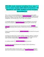 EPA 608 study material including (Core, type 1, 2 and 3) Latest Update ...