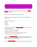 NCEE 2024 Fundamentals of Surveying FS Practice Exam Latest Update 2024 ...