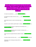 NCCER Module 6 Introduction to Construction Drawings Latest Update 2024 ...