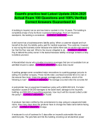 Examfx practice test Latest Update 2024-2025 Actual Exam 100 Questions ...