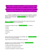 ODS FINAL EXAM REVIEW Latest Update 2024-2025 Actual Exam from Credible ...