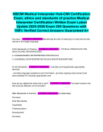 NBCMI Medical Interpreter Certification Written Exam - Questions With ...