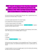EMR Final Written Practice Test Latest Update 2025-2026 Actual Exam 100 ...