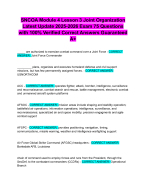 SNCOA Module 4 Lesson 3 Joint Organization Latest Update 2025-2026 Exam ...