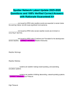 SPOTTER NETWORK EXAM QUESTIONS AND ANSWERS 2025 - DocMerit