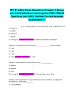 IRC Practice Exam Questions Chapter 1: Scope and Administration | with ...