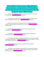TCOLE BPOC Practice Exam 2025-2026 Most Recent Version Comprehensive ...