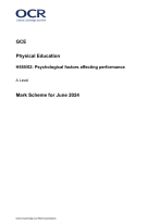 OCR A Level Physical Education Paper 1, 2 and 3 JUNE 2024 QUESTION ...