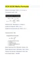 OCR GCSE Maths Formulae - DocMerit