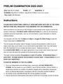 PRELIM EXAMINATION 2022 2023 Intermediate Accouting - DocMerit