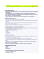 DCF BEHAVIORAL OBSERVATION AND SCREENING (BORS) EXAMS (ACTUAL 2024 ...