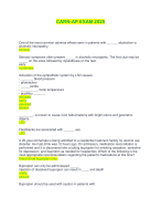 CARN-AP EXAM 2025 | 208 QUESTIONS AND ANSWERS (COMPLETE SOLUTIONS ...