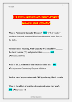 CSE Exam Questions with Correct Accurate Answers Latest 2024-2025 ...