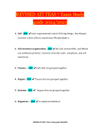 REVISED ATI TEAS 7 Exam Study guide 2024/2025 - DocMerit
