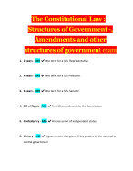 The Constitutional Law : Structures of Government Amendments and other ...