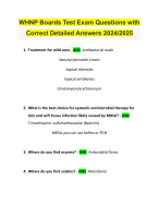 WHNP NCC Exam Questions with 100% Detailed Solutions 2024/2025 - DocMerit