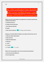 NCC EFM Certification Exam Questions with Correct Verified Answers ...