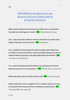 FNP FINAL EXAM QUESTIONS AND ANSWERS UPDATED (2024/2025) (VERIFIED ...