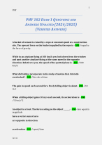 PHY 102 COMPILED EXAMs QUESTIONS AND ANSWERS UPDATED (2024/2025 ...