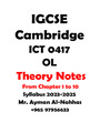 Cambridge IGCSE ICT 0417 Theory Syllabus 2023-2025 - DocMerit