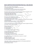 BOAT CERTIFICATION EXAM PRACTICE FULLY SOLVED -26 - DocMerit