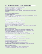 PLANT TAXONOMY EXAM WITH ANSWERS -7 2025 - DocMerit