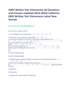 DMV Written Test Vietnamese All Question and Answers Updated 2023 ...