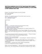 2024 PCCN ACTUAL EXAM WITH ALL 100 QUESTIONS AND CORRECT ANSWERS WITH ...