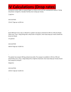 IV Calculations (Drop rates) - DocMerit