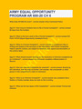 ARMY EQUAL OPPORTUNITY PROGRAM AR 600-20 CH 6 EXAM 2024 - DocMerit