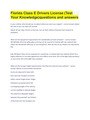 Florida Class E Drivers License (Test Your Knowledge)questions and ...