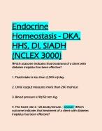 Endocrine Homeostasis - DKA, HHS, DI, SIADH (NCLEX 3000) - DocMerit