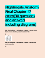 Nightingale Anatomy Final Chapter 17 exam(30 questions and answers ...