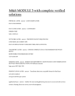 M&S module 7b Question and Answers - DocMerit