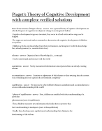 Piaget-s Theory of Cognitive Development with complete verified ...