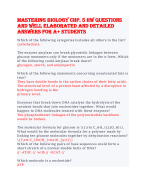 Mastering Biology Chp. 15 HW questions and well elaborated and detailed ...