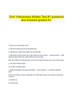 DMV Written Test Vietnamese All Questions and Answers Updated 2023-2024 ...