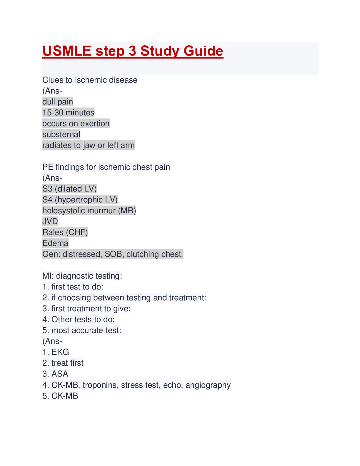 USMLE STEP 1: USMLE STEP 2: USMLE STEP 3:Step 2 CK NBME 8:USMLE Package ...