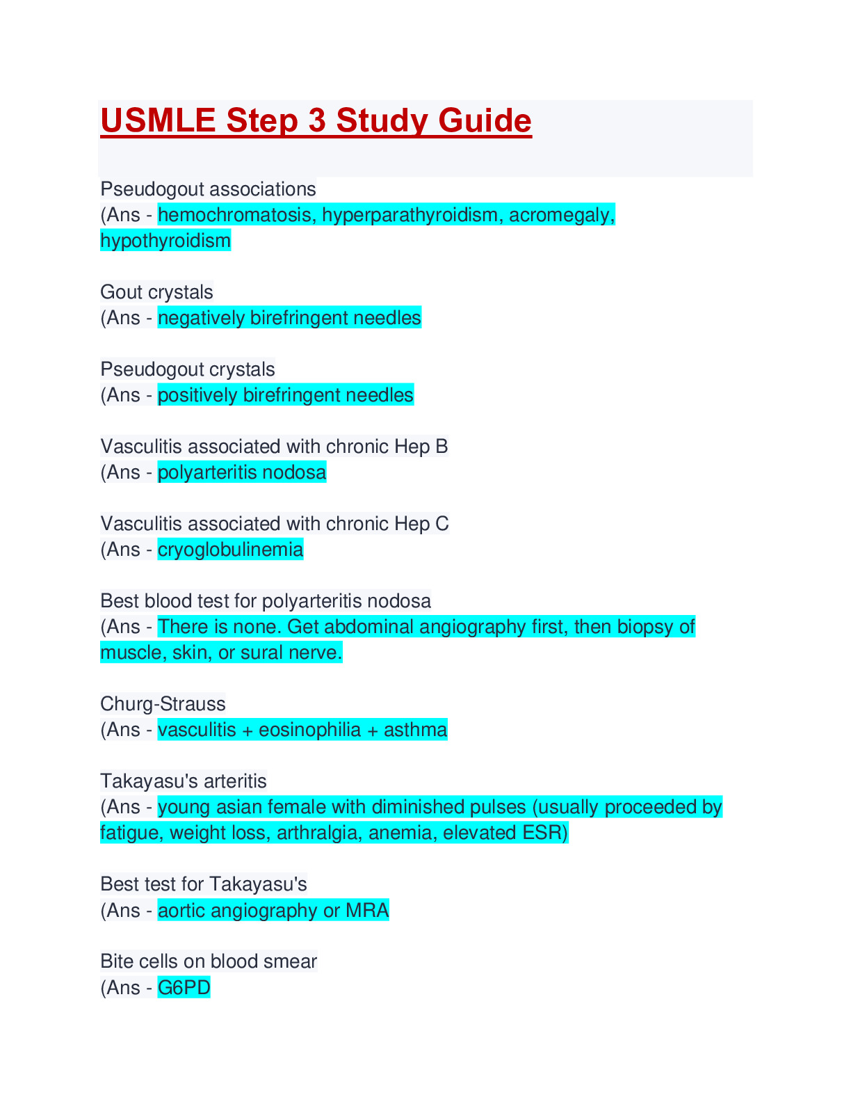 USMLE STEP 1: USMLE STEP 2: USMLE STEP 3:Step 2 CK NBME 8:USMLE Package Deal: Updated APlus ...