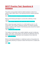 Practice Test)NCCT Practice Test: Questions & Answers:Updated ...
