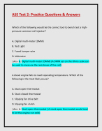 ASE TEST QUESTIONS & ANSWERS 2024/2025 - DocMerit
