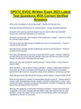 EVOC Final Exam Test 2023 Questions With Correct Verified Answers ...