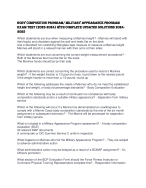 Body Composition Program/ Military Appearance Program Exam Test (2023 ...