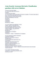 Army Security Awareness Derivative Classification questions with ...