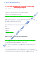 ATI TEAS 7 ENGLISH & LANGUAGE USAGE 100+ QUESTIONS AND ANSWERS 100 ...